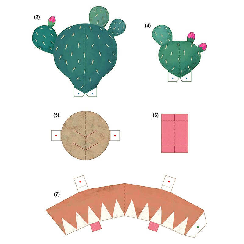 DIY Pop-up Card Cactus Mini,Handmade 3D Anniversar... – Grandado
