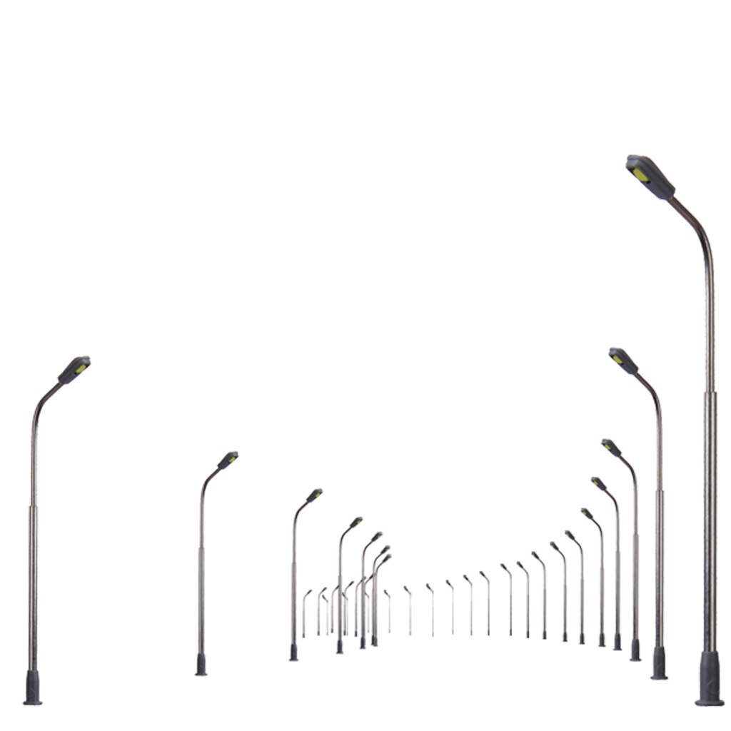 10pcs/Set Model Railway Train Street Lamp Post Lig... – Vicedeal
