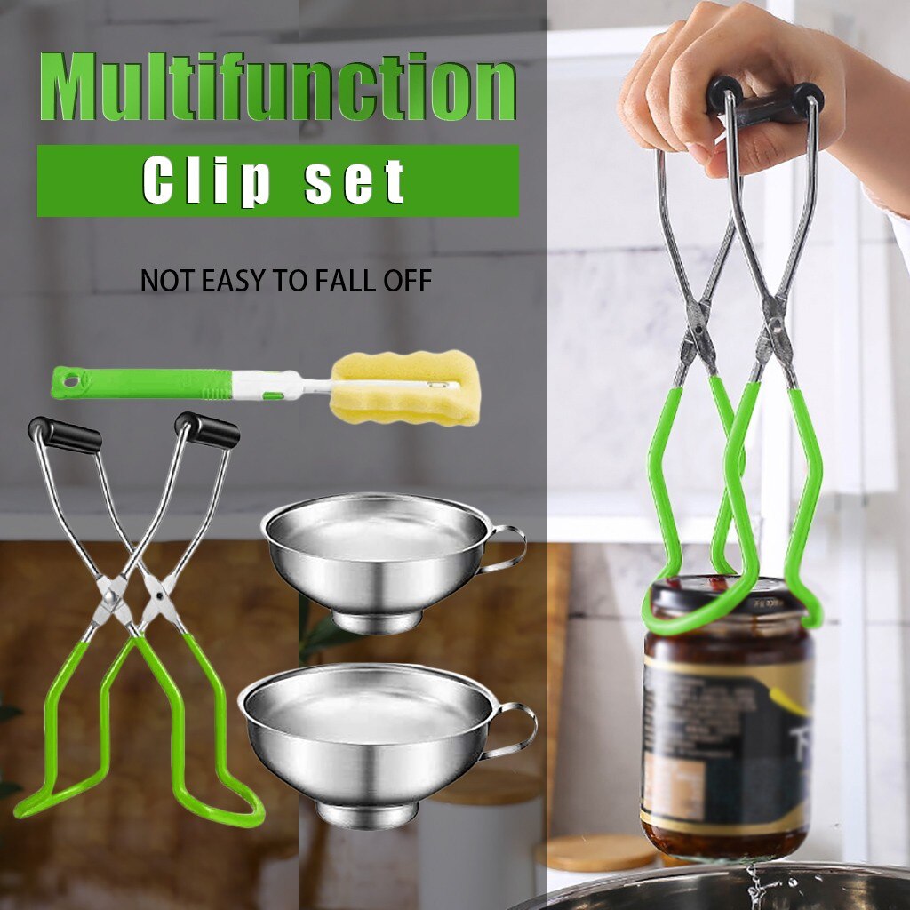 Canning Tool Kit-Four-Piece Stainless Steel Canned... – Grandado