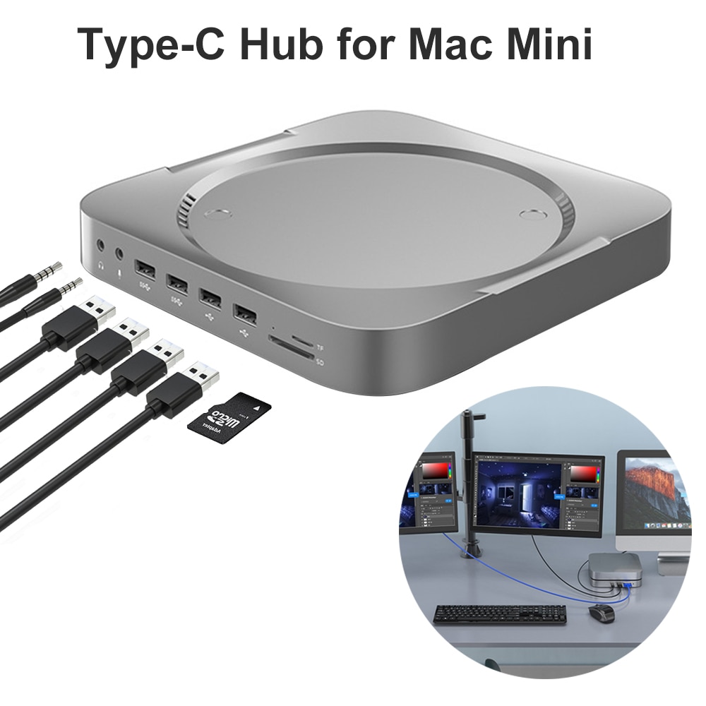 Voor Apple Mac Type C Hub Mini Usb C Hub Met 2.5 I... – Vicedeal