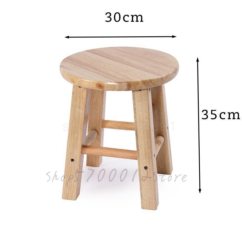 Solid wood stool stool small chair adult household... – Grandado