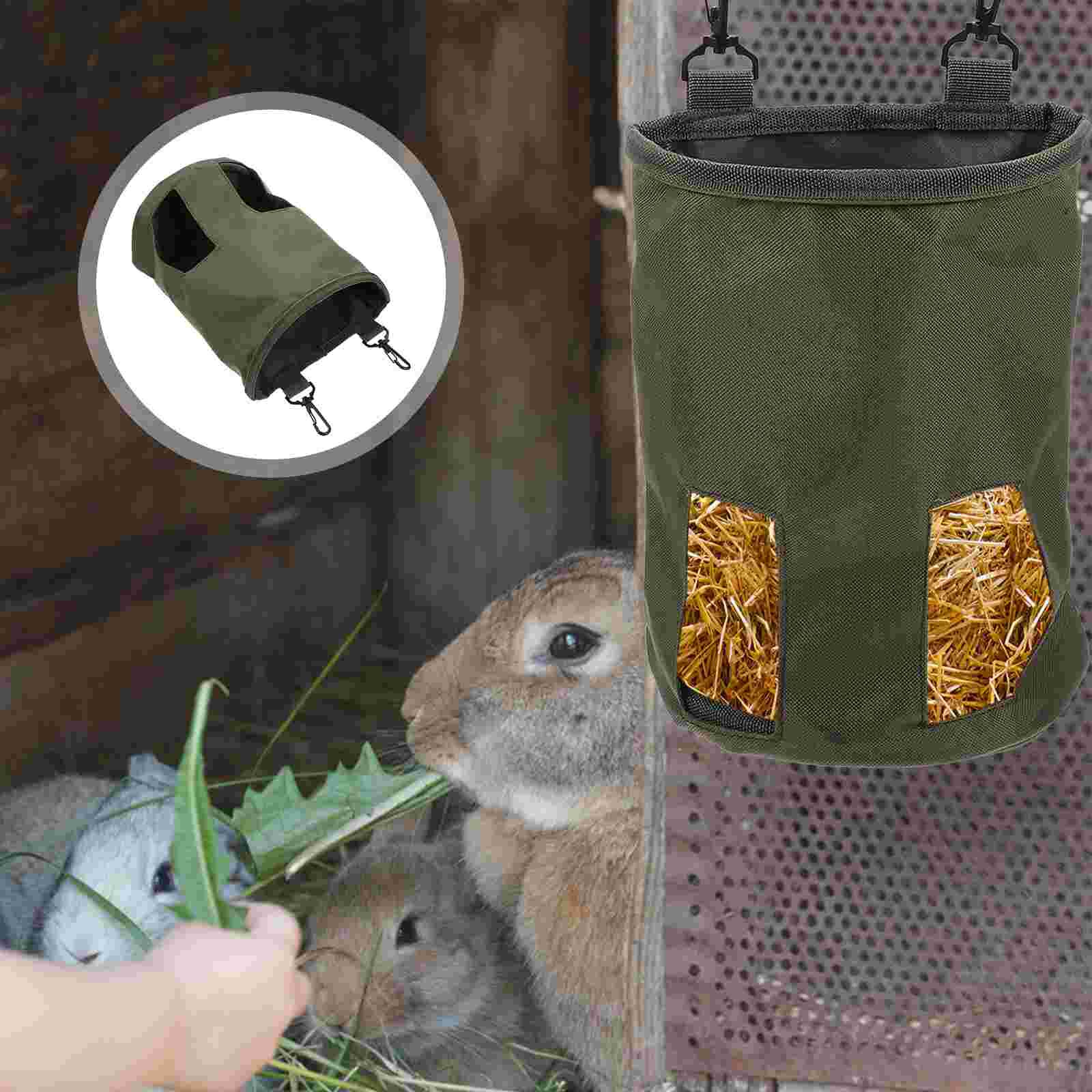 Hanging Hay Bag Rabbit Hay Feeder Bag Small Animal... – Grandado