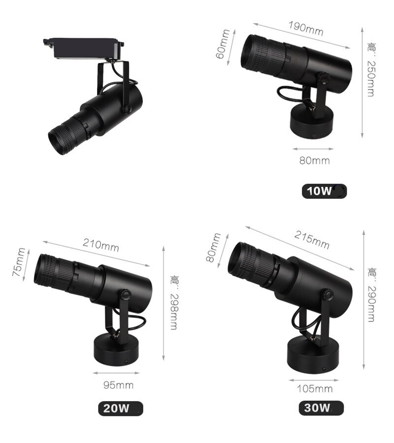 Large Aperture Round LED Spotlight 10W20W30W AC85-... – Vicedeal