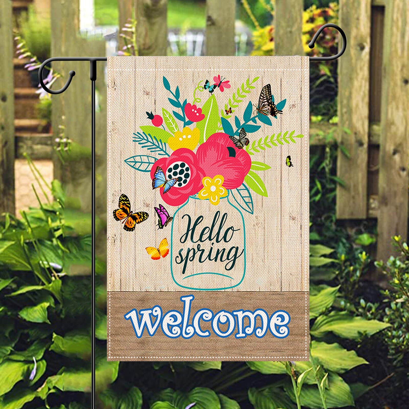 Spring Garden Flag Decorations Outdoor Banner,Farm... – Vicedeal