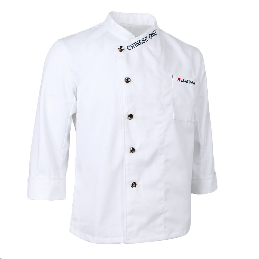 Unisex Single Breasted Cook Suit Long-sleeve Cloth... – Grandado