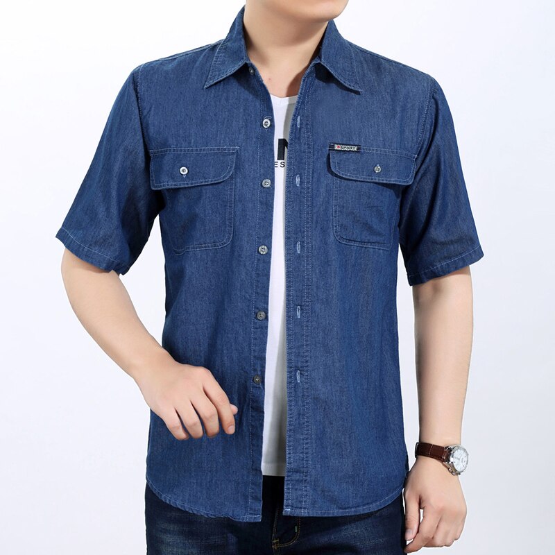 Loldeal Mannen Korte Mouwen Shirt Mode Effen Kleur... – Vicedeal