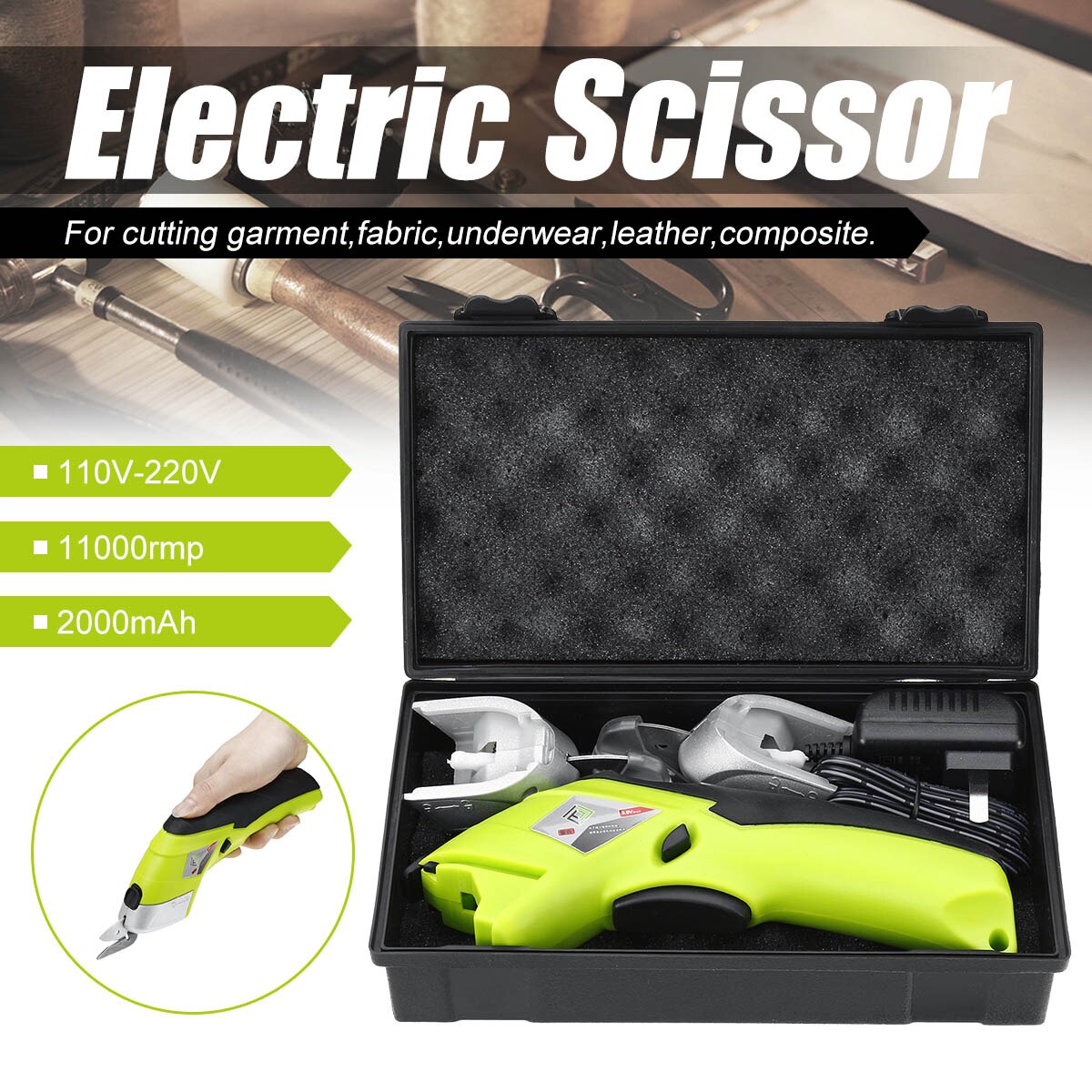 110V-220V Cordless Electric Scissors Chargeable Mu... – Vicedeal