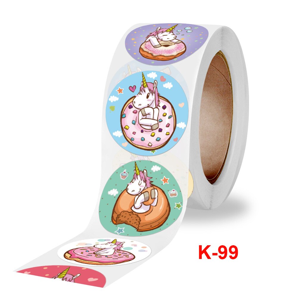 500PCS Donut Unicorn Sticker for Children Birthday... – Vicedeal