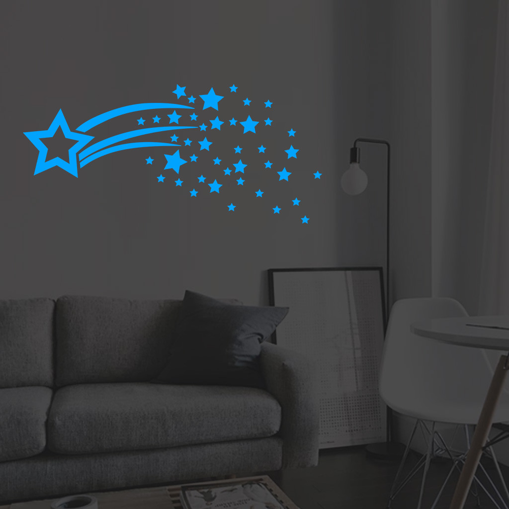 Modern Style Fluorescent stars Art Mural Wall Stic... – Vicedeal