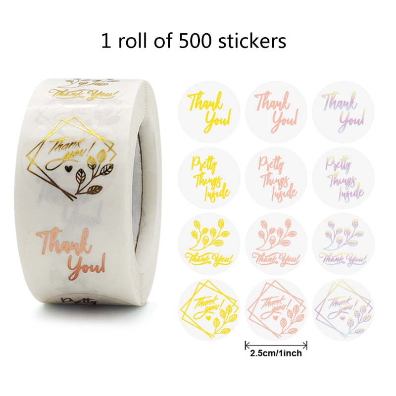 50 Stuks Ronde Roze Business Label Stickers Papier... – Grandado