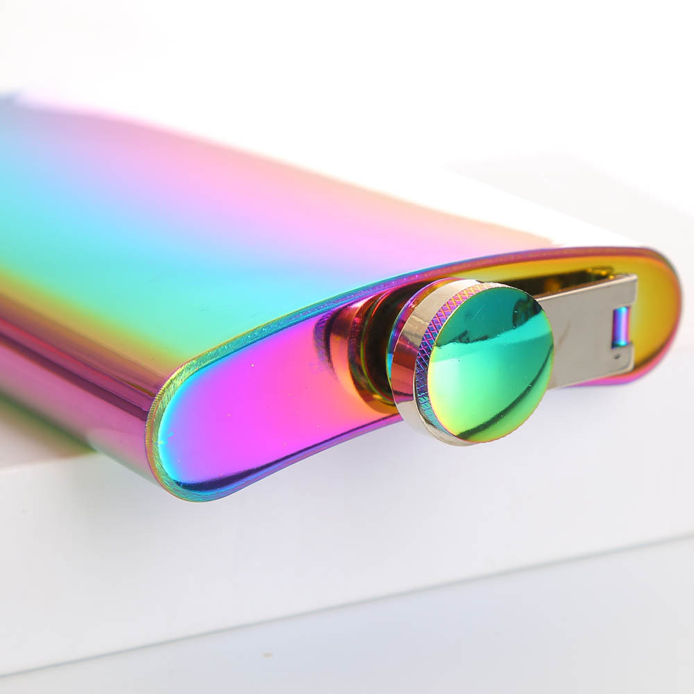 8oz Colorful Stainless Steel Hip Flask Set Whiskey... – Vicedeal