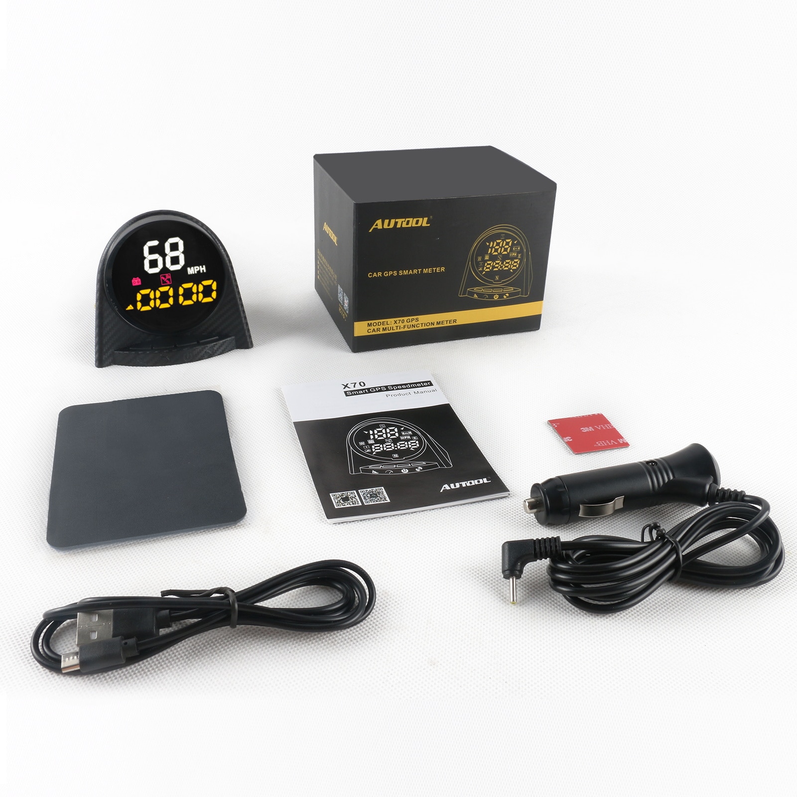 AUTOOL X70 GPS HUD Head Up Display Car Speedmeter ... – Vicedeal