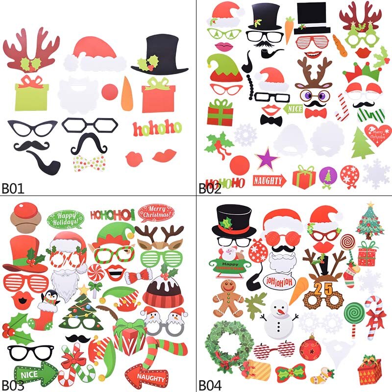 1 Set 17/32/35/50 Stuks Kerst Decoratie Photo Boot... – Grandado