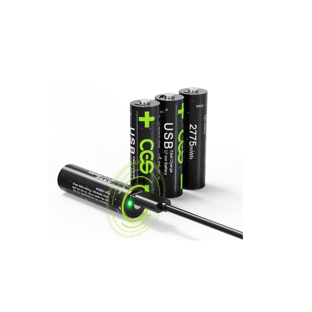 USB Batteries 1.5V AA 2775mWh Li-polymer li-po Rec... – Vicedeal