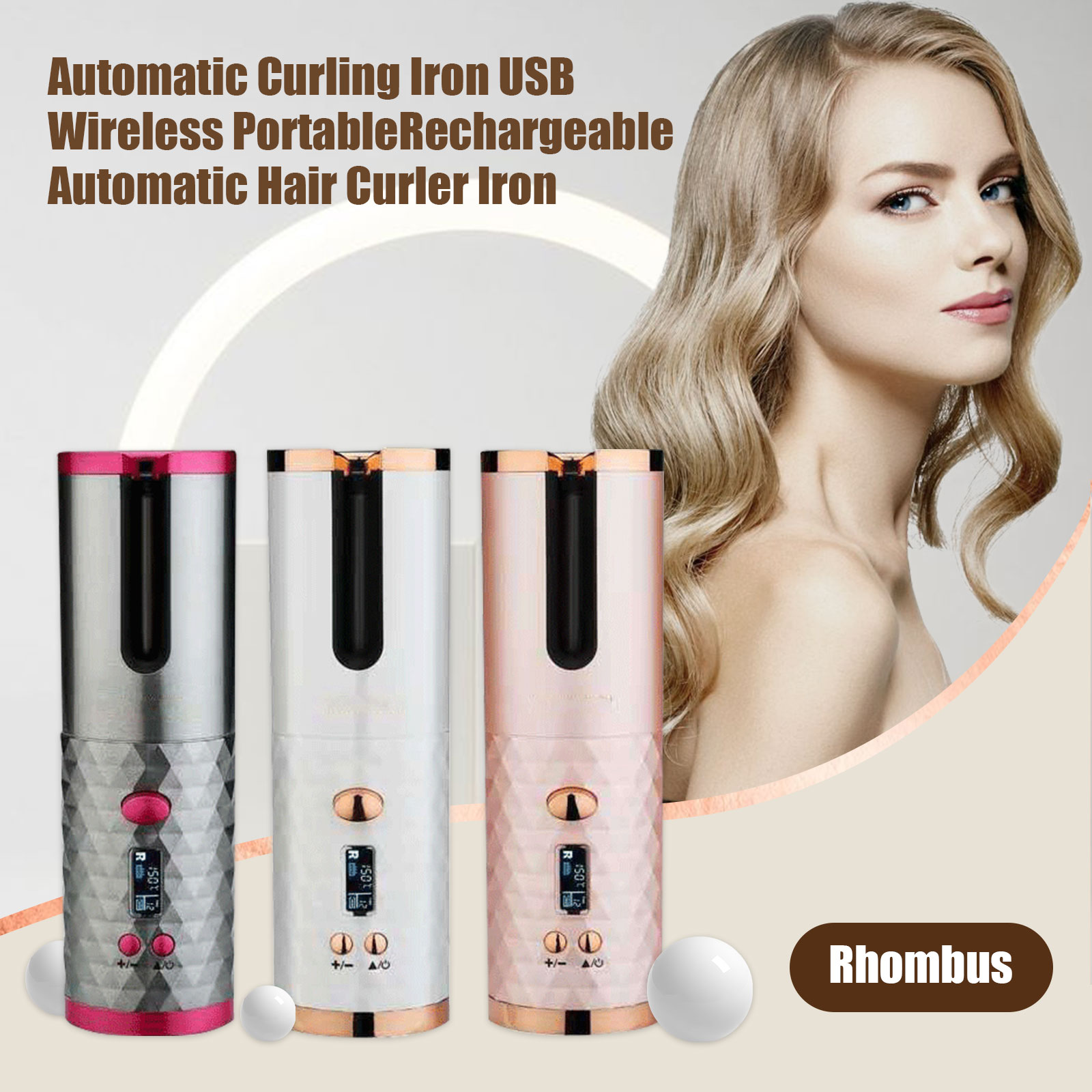 Automatic Curling Iron USB Wireless Portable Recha... – Vicedeal