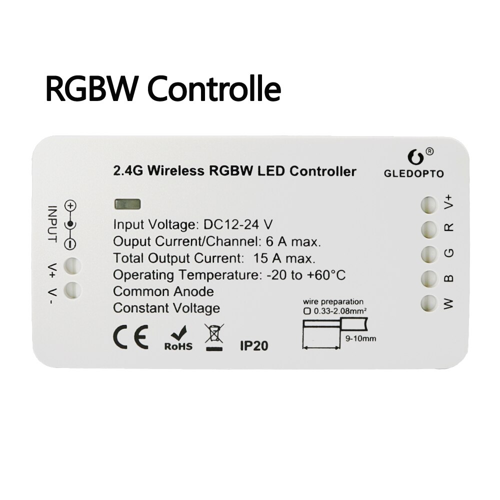 2.4g wiress zigbee led controller rgbw rgb + cct 1... – Grandado