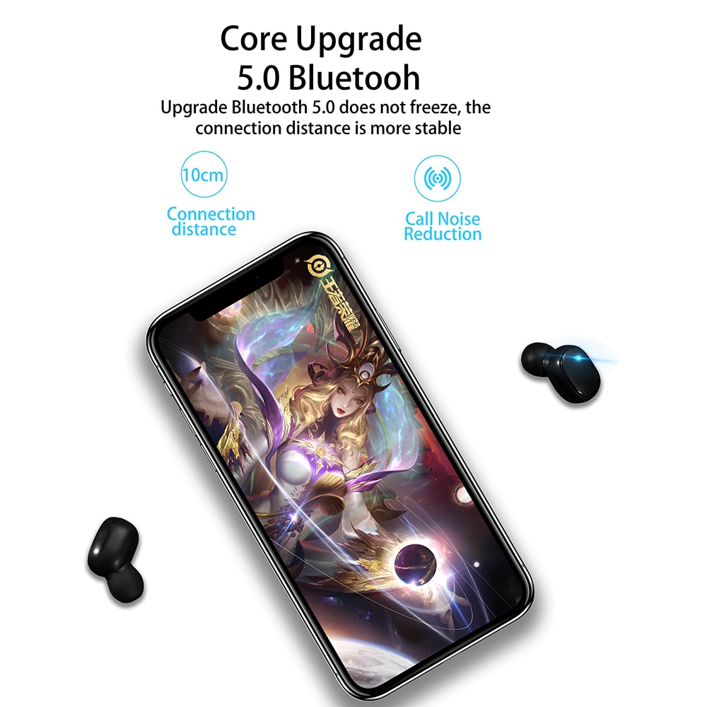 A6s Bluetooth Wireless Earphones Noise Cancelling ... – Grandado