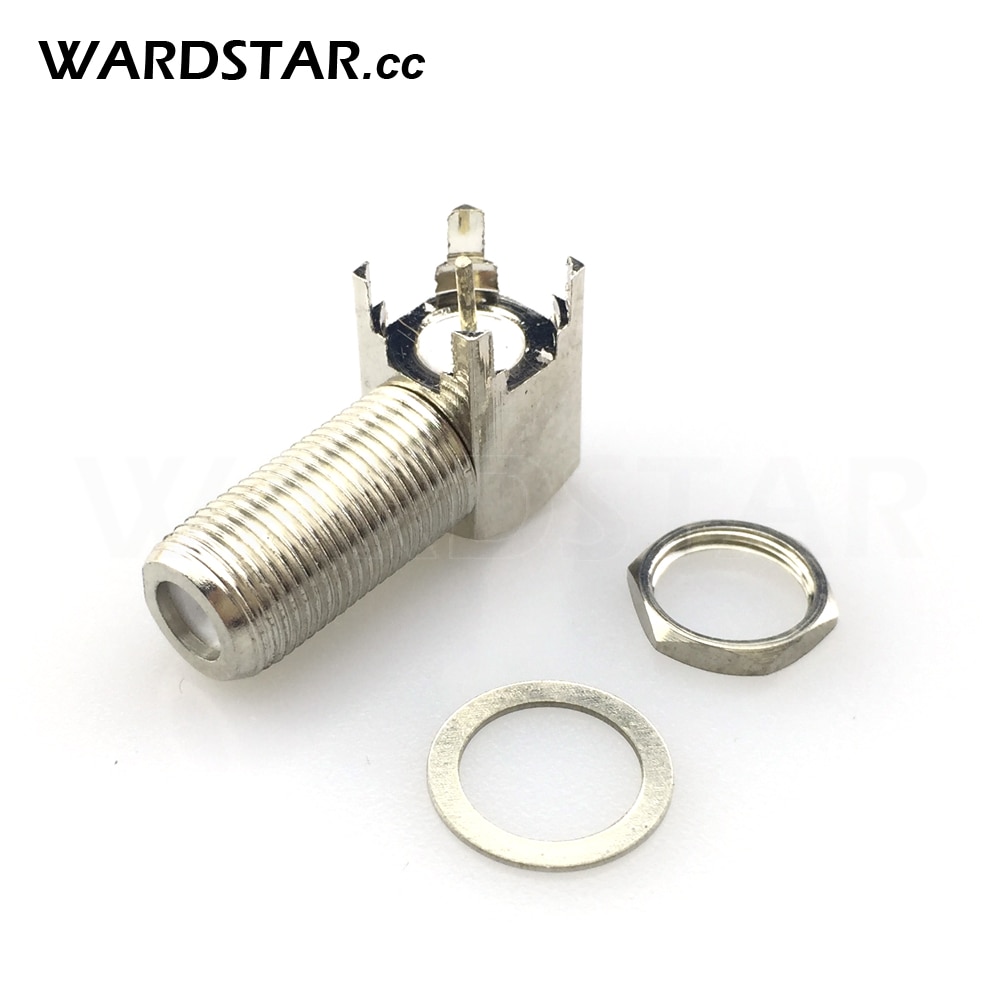 2pcs/lot F Female Right Angle Solder for F Type Pa... – Grandado