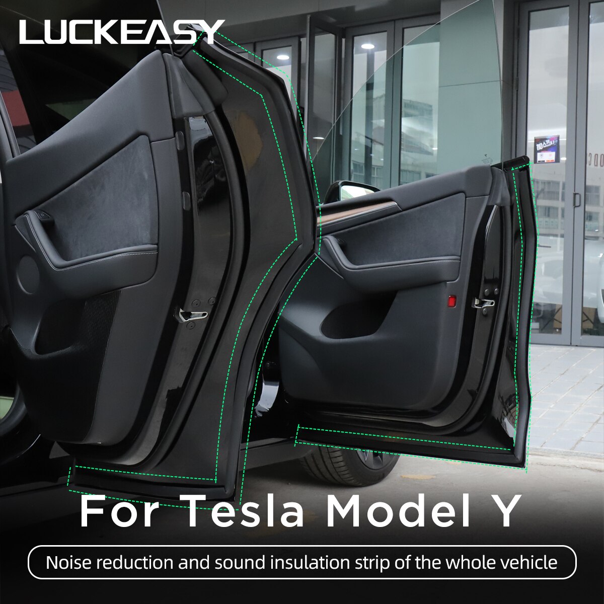 Voor Tesla Model 3 Ycar Deur Afdichting Strip Kit ... – Grandado
