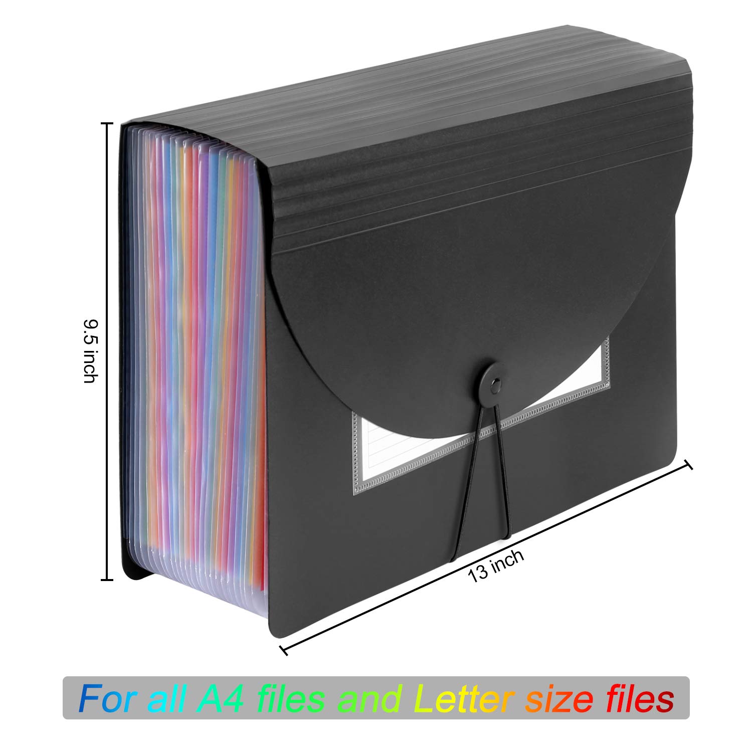 24 pockets extended folder with cover accordion fi... – Grandado