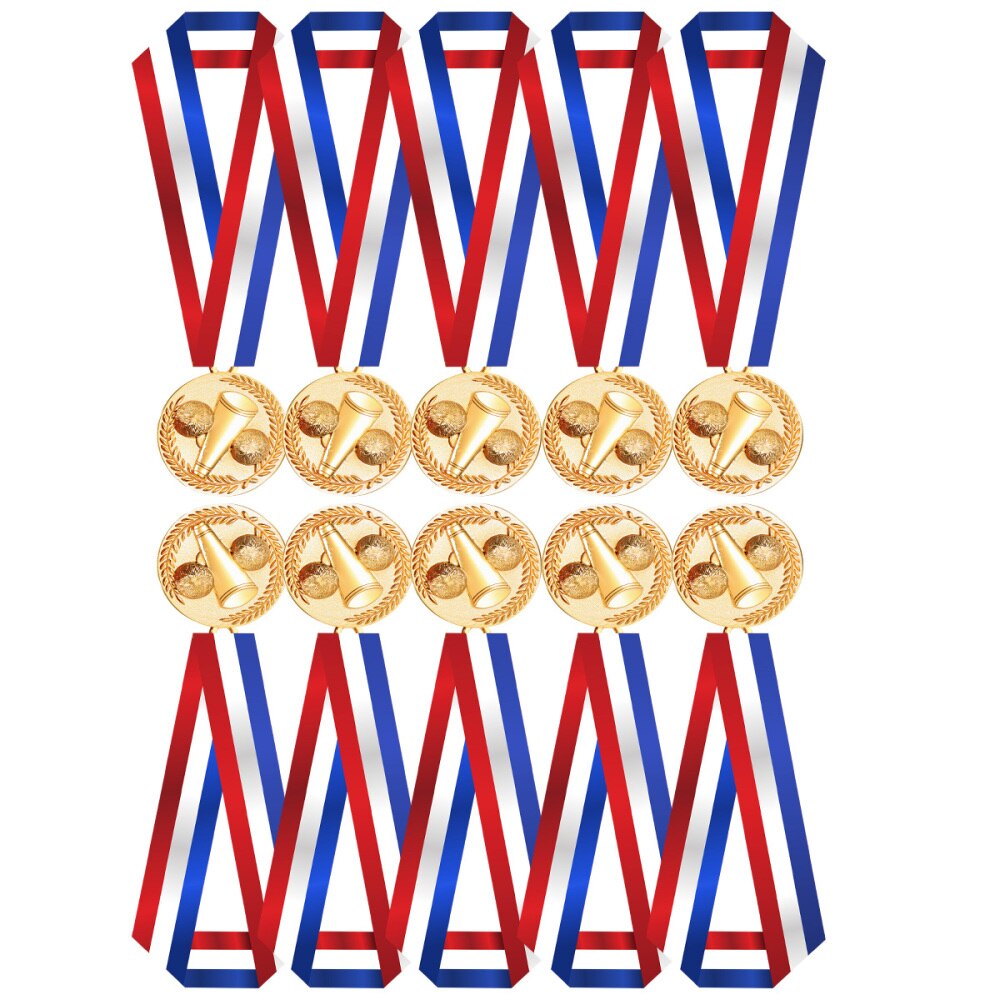 10PCS Durable Award Medals Metal Medals Gold Medal... – Grandado