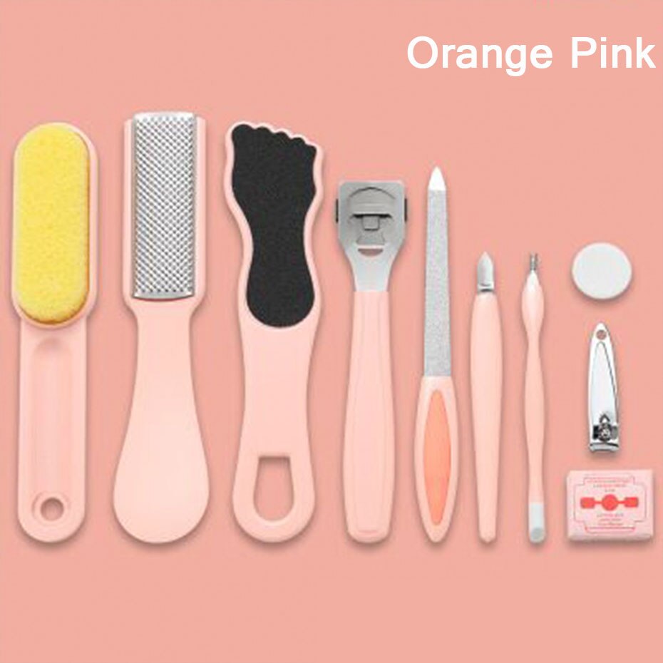 10 in 1 Foot Scrubber Pedicure Tools Kit Rasp Foot... – Grandado