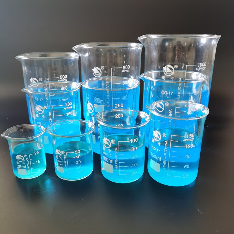 All Sizes 1Set Low Form Beaker Measuring Glass Che... – Vicedeal