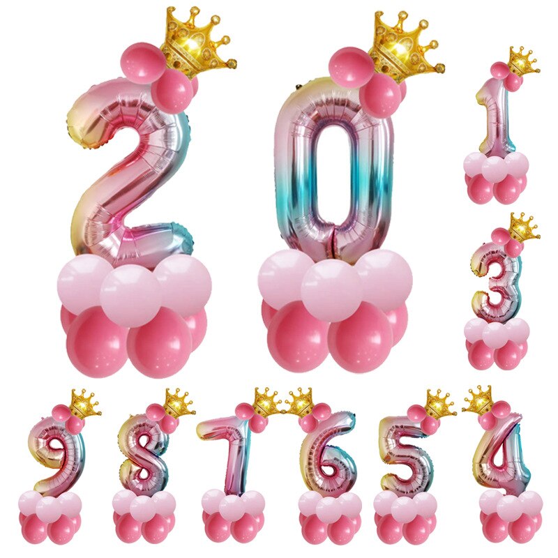 14PCS/lot Number Balloons Large Digit Helium foil ... – Vicedeal