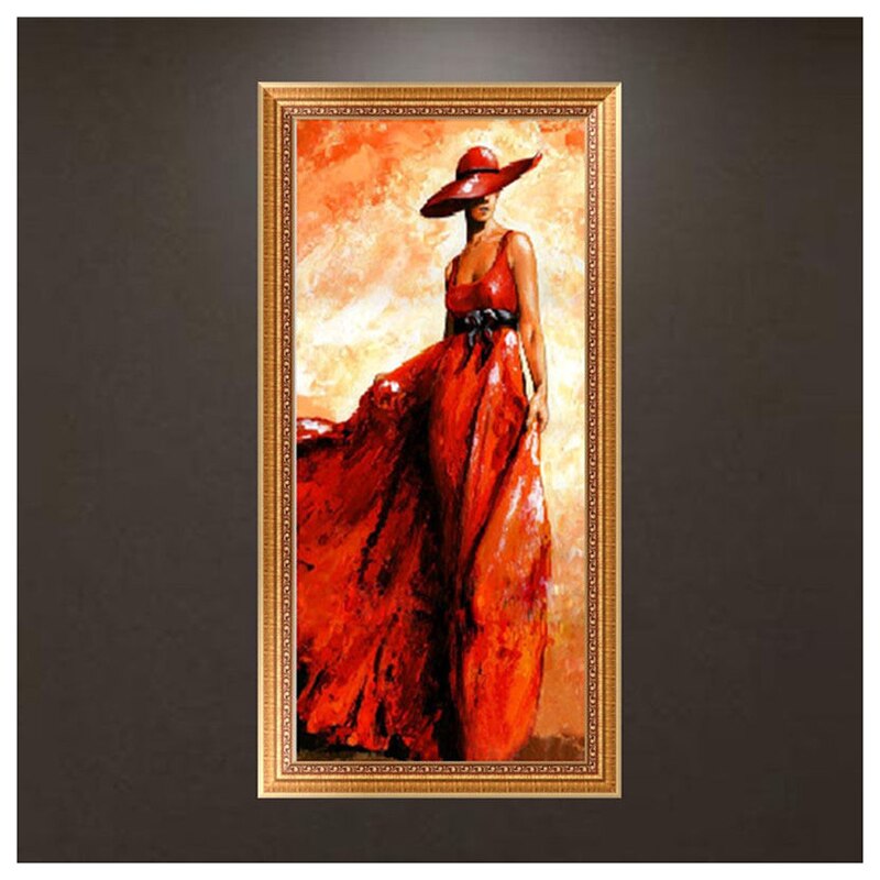 DIY 5D Beauty In Red Dress Diamond Embroidery Pain... – Grandado