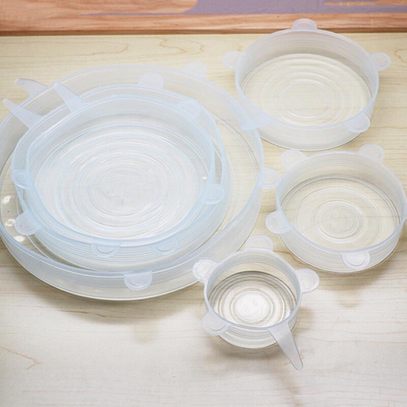 6PCS Silicone Stretch Lids Reusable Food Container... – Vicedeal
