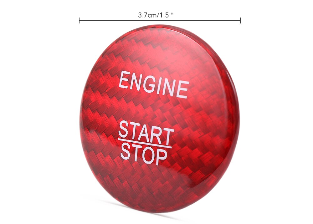 Carbon Fiber Car Engine Start Stop Button Cap Trim... – Grandado
