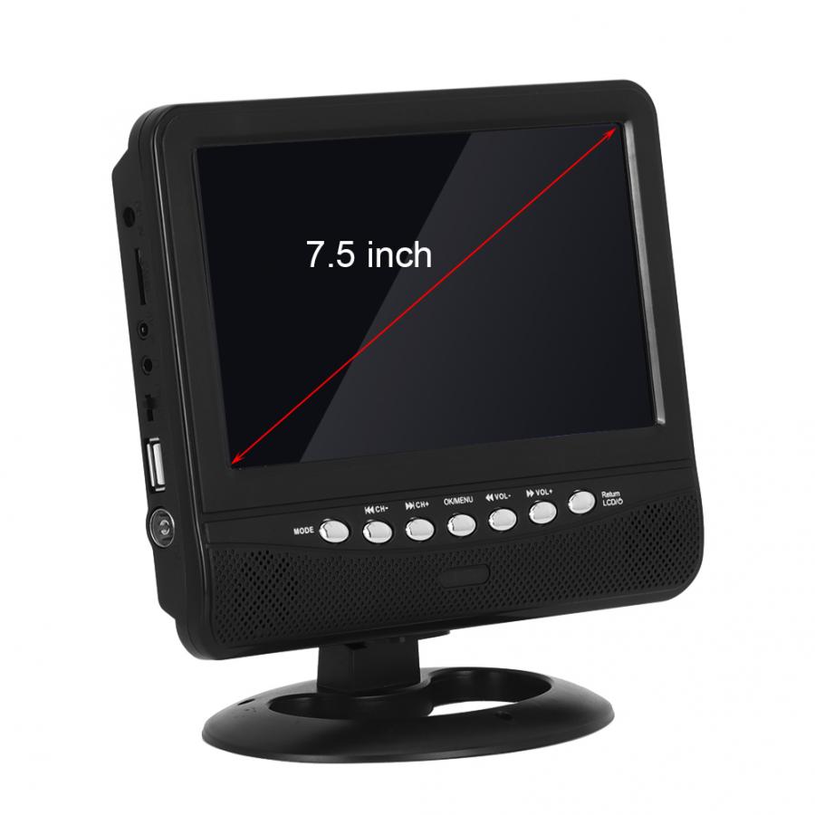 7.5 Inch Portable LCD HD Analog Mobile TV Player M... – Grandado