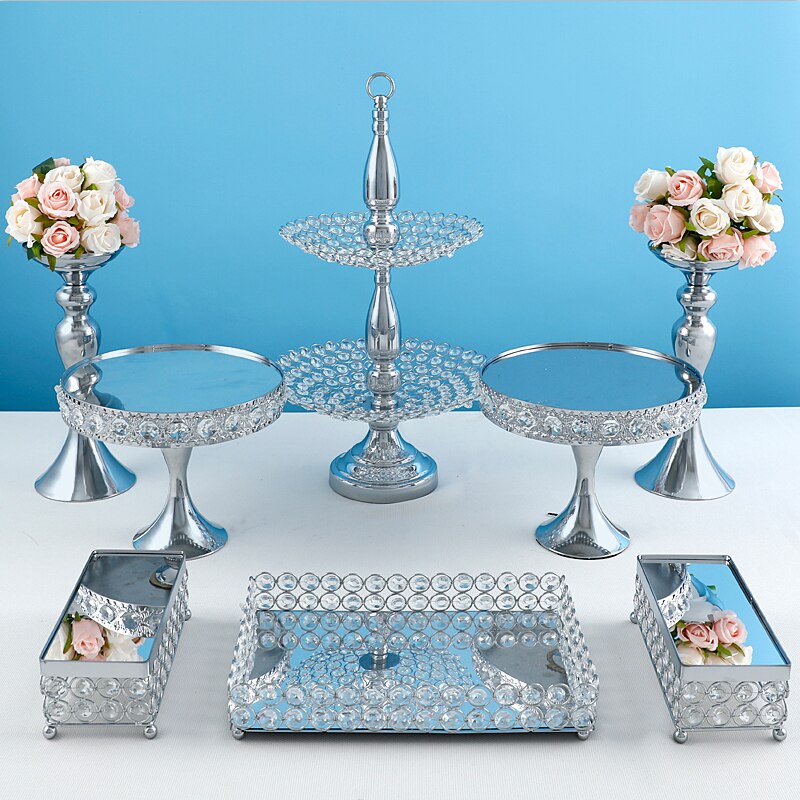 1pcs Silver color cake stand 2tier cupcake stand F... – Vicedeal