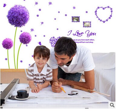 DIY Wallpaper Stickers PVC wall sticker Pink girl ... – Grandado