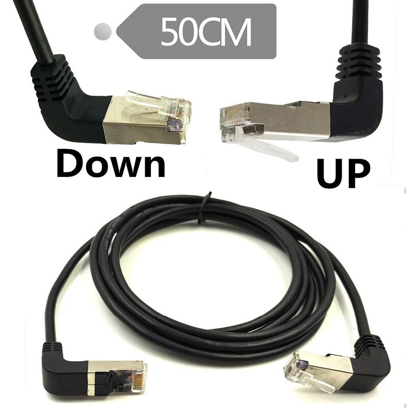 0.5m RJ45 Upward Male to RJ45 Male Downward 90 Deg... – Grandado