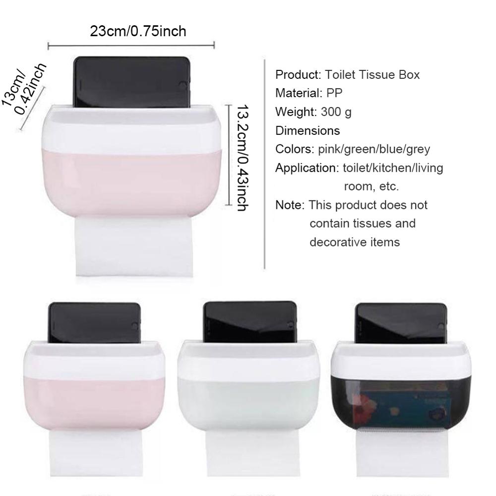 Waterproof Drawer Solid Color Toilet Paper Holder ... – Vicedeal