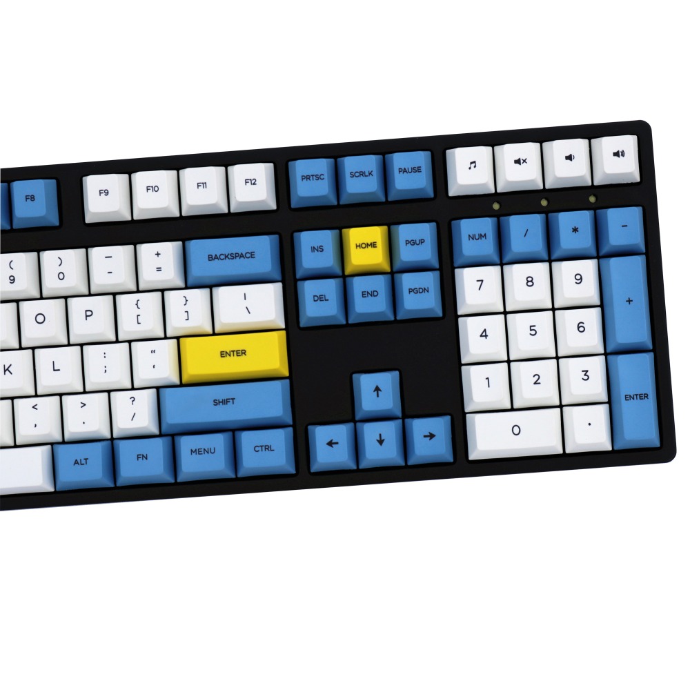 Blue sky and white cloud keycap 108/155 keys PBT C... – Grandado