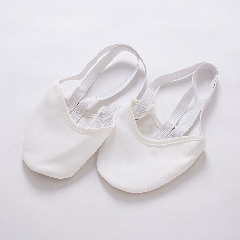 Half Faux Leather Sole Ballet Pointe Dance Shoes R... – Grandado