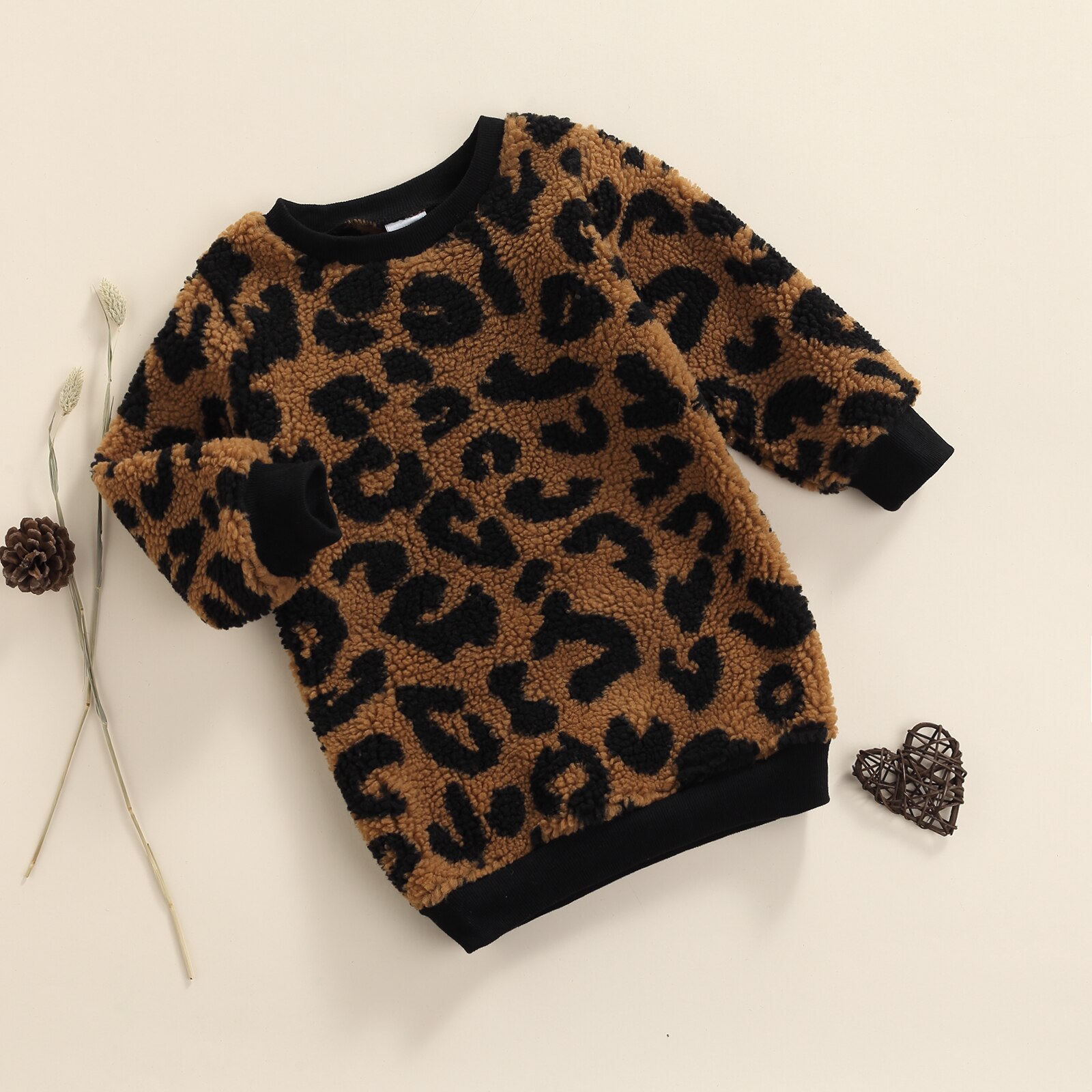 Toddler Girl Dress Baby Girl Winter Fleece Dresses... – Vicedeal