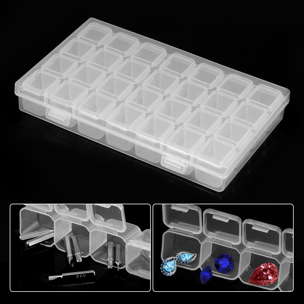 8 Compartment Plastic Storage Box for Beads earrin... – Grandado