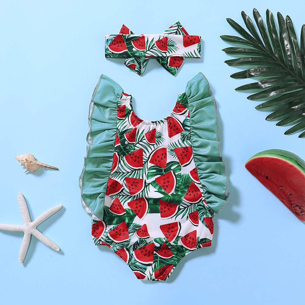 Kleinkind Kinder Baby Bademode Rüsche Druck Sommer... – Vicedeal