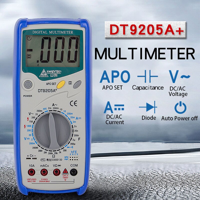 DT890B DT9205A Mini Capacitance Meter Digital Mult... – Grandado