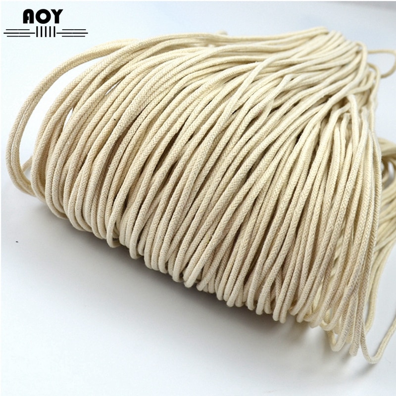 1.5Mm/2Mm/3Mm/4Mmnatural Beige Katoenen Touw Decor... – Grandado