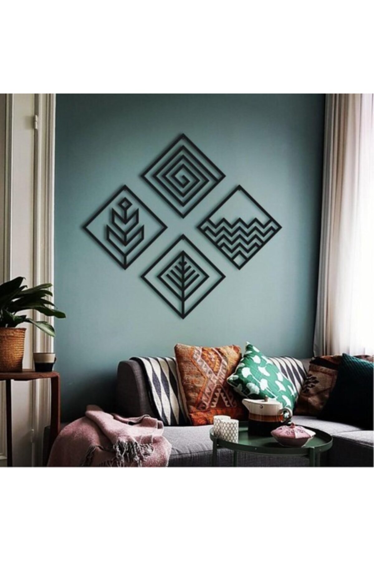 4 Elements Wooden Wall Wall Decor 40x40 Air - Wate... – Vicedeal