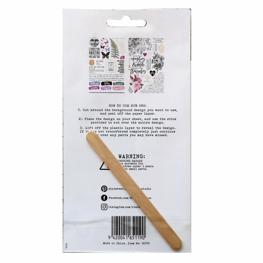 CRZCrafter Rub Ons Transfer Stickers Embellishment... – Grandado