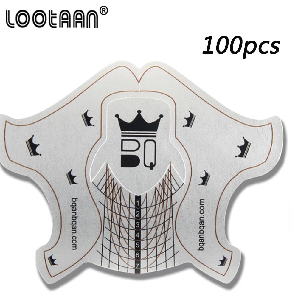 Lootaan 300 Stks/set Nail Form Guide Gel Nail Tip ... – Vicedeal