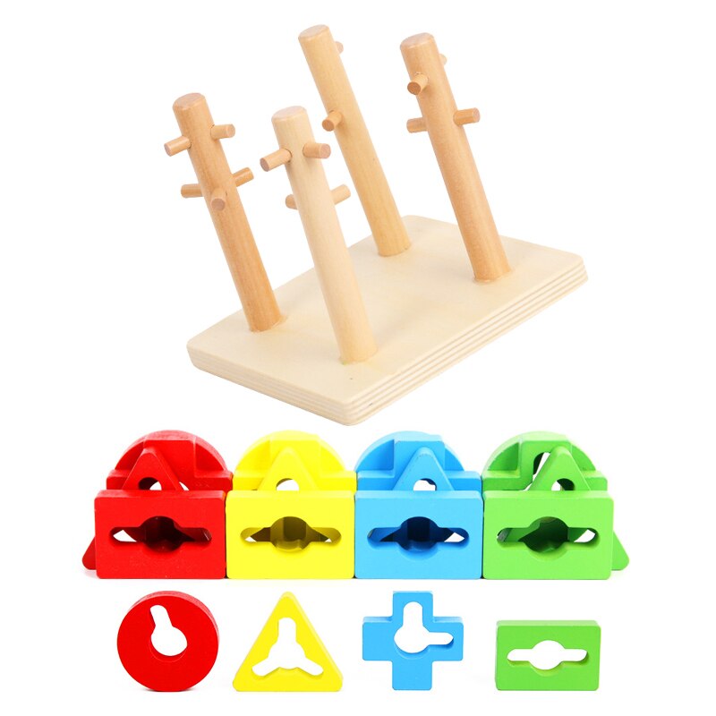 Baby Wooden Shape Recognition Toy Geometric Shape ... – Grandado