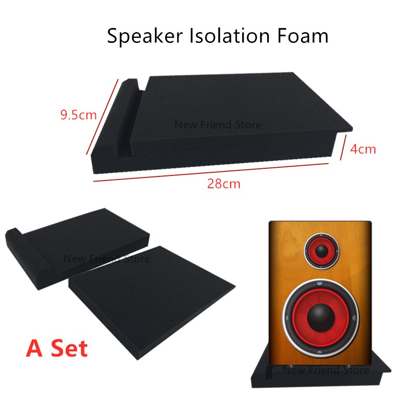 28x9.5x4cm A Set Studio Monitor Speaker Acoustic I... – Grandado