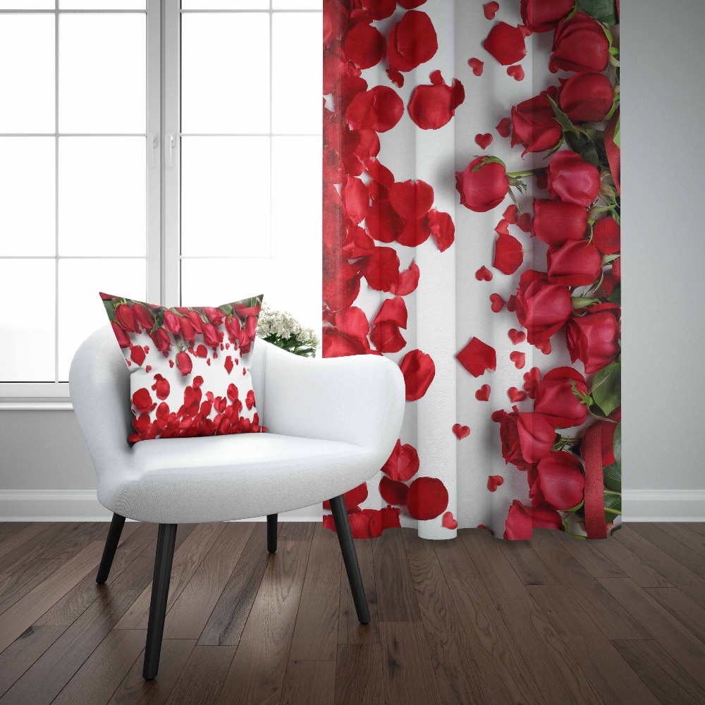 Else White Floor Red Roses Red Leaves Flowers Flor... – Vicedeal