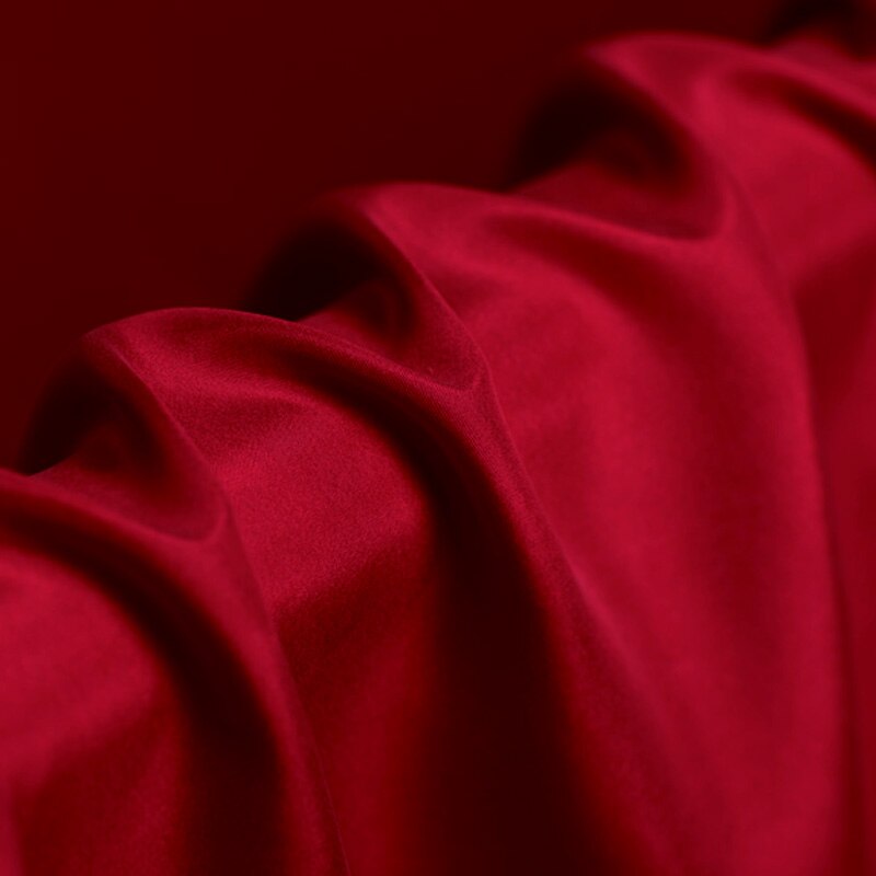 8mm silk habotai fabric scarlet color 114cm width ... – Grandado